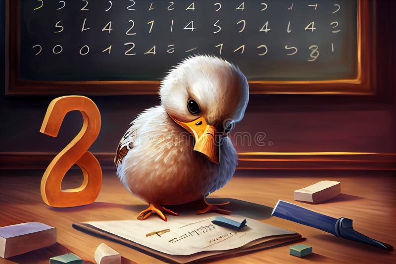 Smart Duck Doing Homework. AI Generated Stock Illustration ... Smart Duck Doing Homework. AI Generated Stock Illustration ...