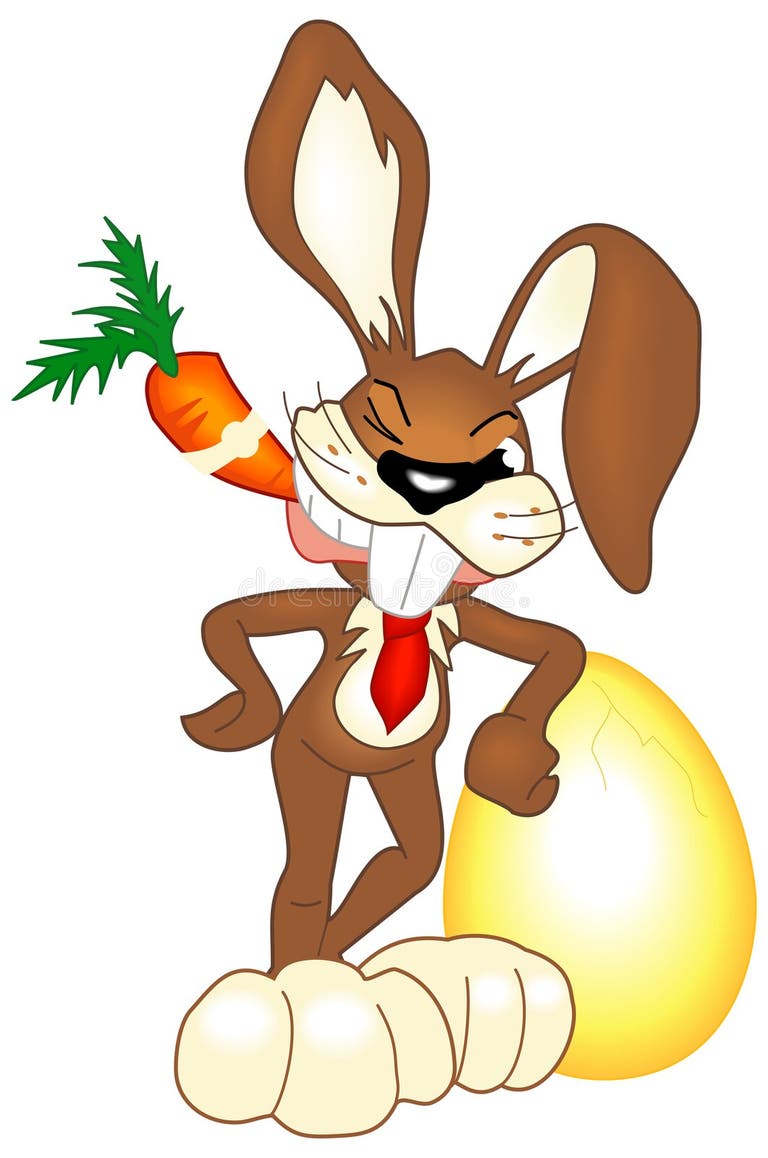 Illustrated Smiling Easter Bunny Stock Illustrations – 126 Illustrated ...