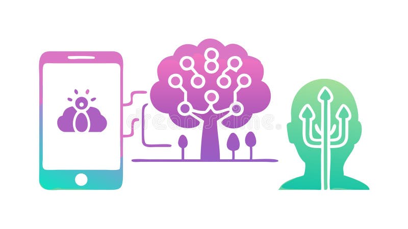 Smart Education and Mobile Learning Platform, Vector Design Generative ...