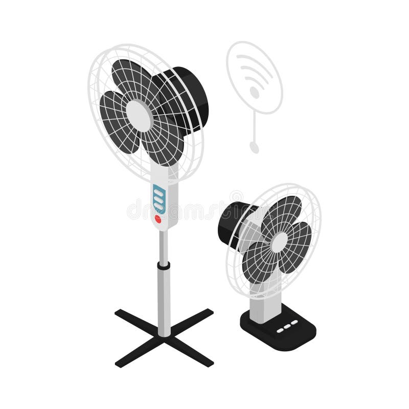 Smart Electric Fans Icon stock vector. Illustration of system - 275100125