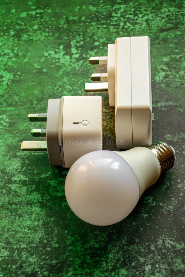 Smart Electrical Bulb and Plugs Stock Photo - Image of home ...