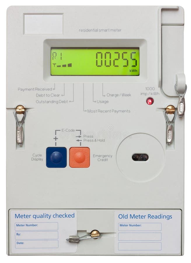 Smart Electricity Meter stock photo. Image of bill, conservation - 36199408