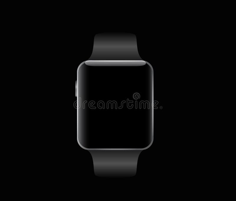 Smart Electronic Intelligence Watch.Vector Illustration Stock ...