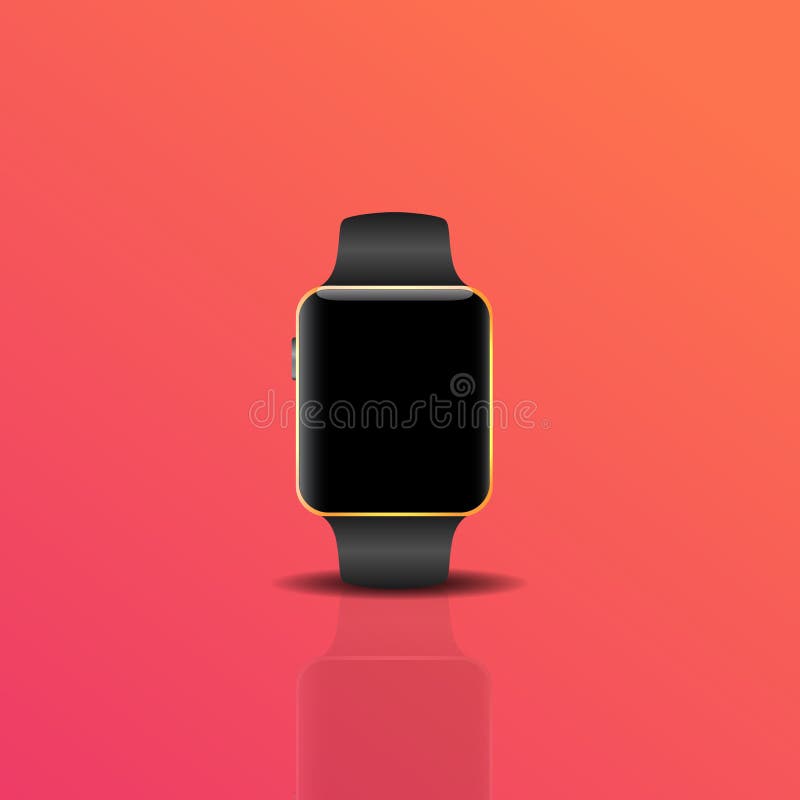 Smart Electronic Intelligence Watch.Vector Illustration. Stock Vector ...