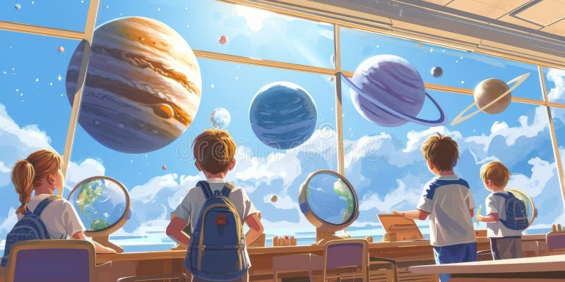 Studying Astronomy Stock Illustrations – 1,847 Studying Astronomy Stock ...