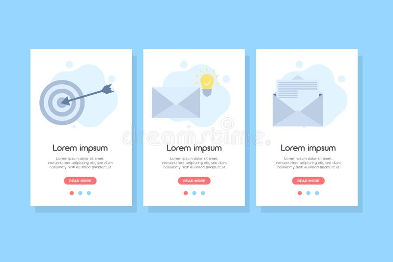 Smart Email Banner Concept. Vector Illustration Stock Vector ...