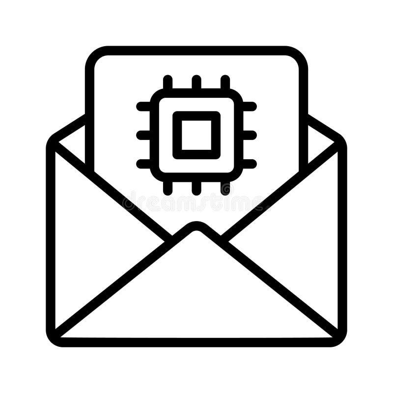 Smart Email, Email Generator, Ai Mail Vector Design Stock Vector ...