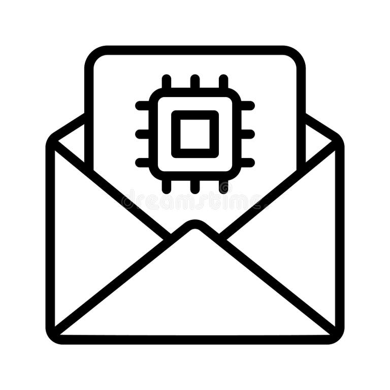 Smart Email, Email Generator, Ai Mail Vector Design Stock Vector ...