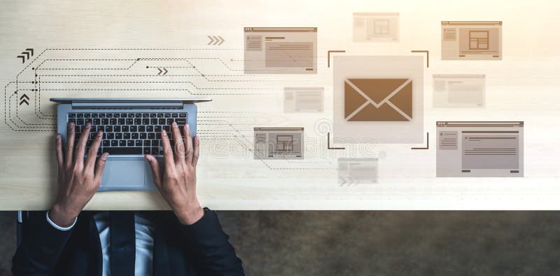 Smart Email System for Professional Productivity Vouch Stock Image - Image of envelope, mail ...