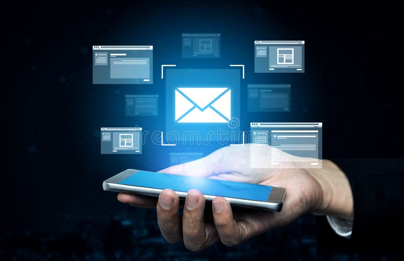 Smart Email System for Professional Productivity Vouch Stock Illustration - Illustration of ...