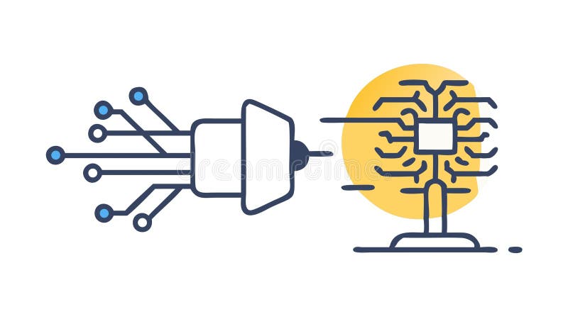 Smart Energy Connection: Powering Intelligent Systems, Vector Design ...