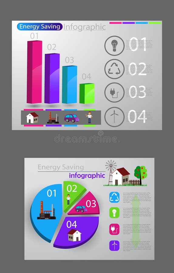 Smart Energy Use Infographic Concept Stock Vector - Illustration of ...