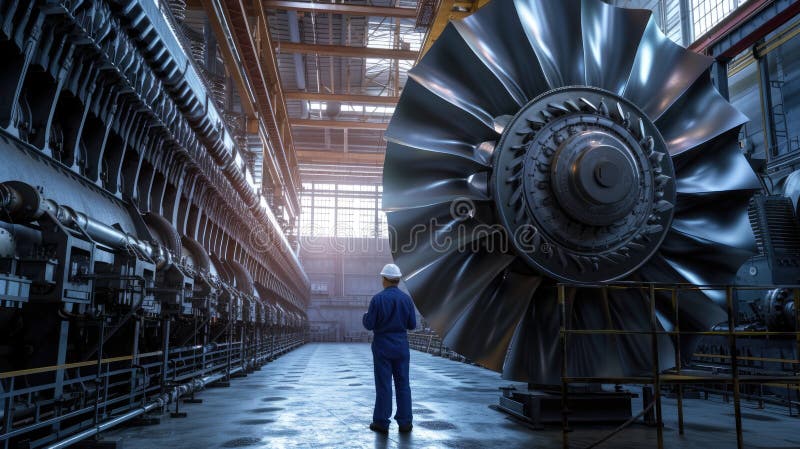 Smart Engineer Checking Machine in Factory while Wearing Safety Helmet ...