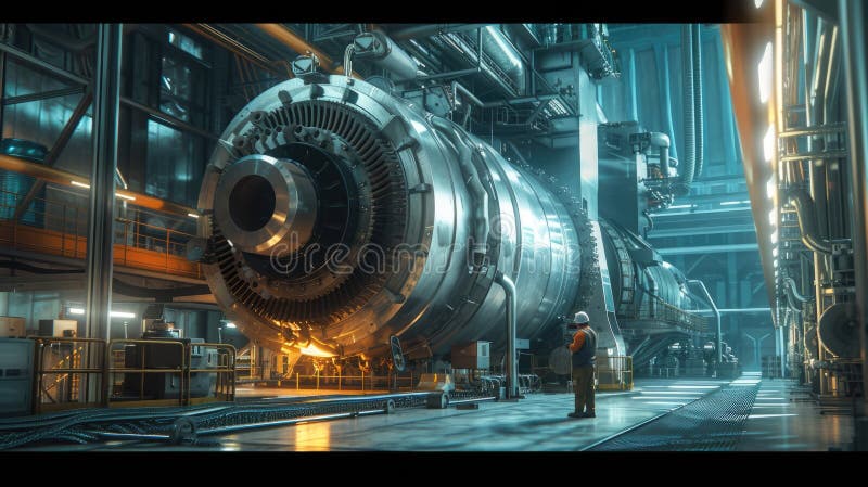 Smart Engineer Checking Machine in Factory while Wearing Safety Helmet ...