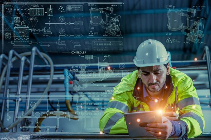 Smart Engineer Learning New Mechanical Design from Internet Tablet for ...