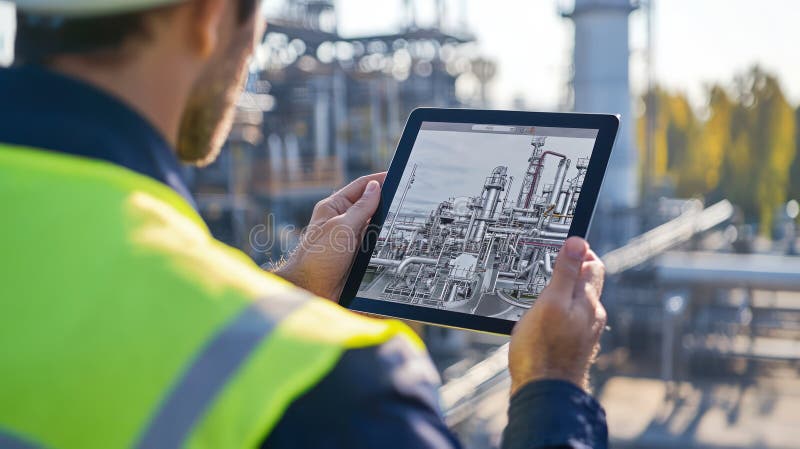 Engineer Learning Mechanical Design for Gas Pipe Industry Stock ...