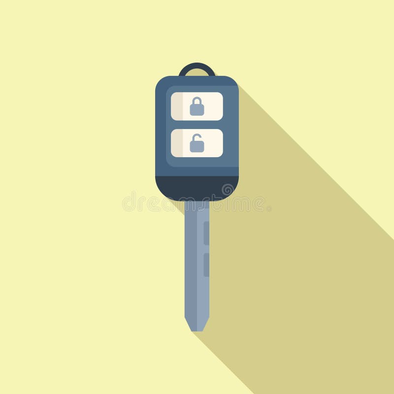 Smart Entrance Key Icon Flat Vector. Wireless Boot Stock Vector ...