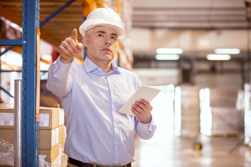 Smart Experienced Manager Being at Work Stock Photo - Image of ...