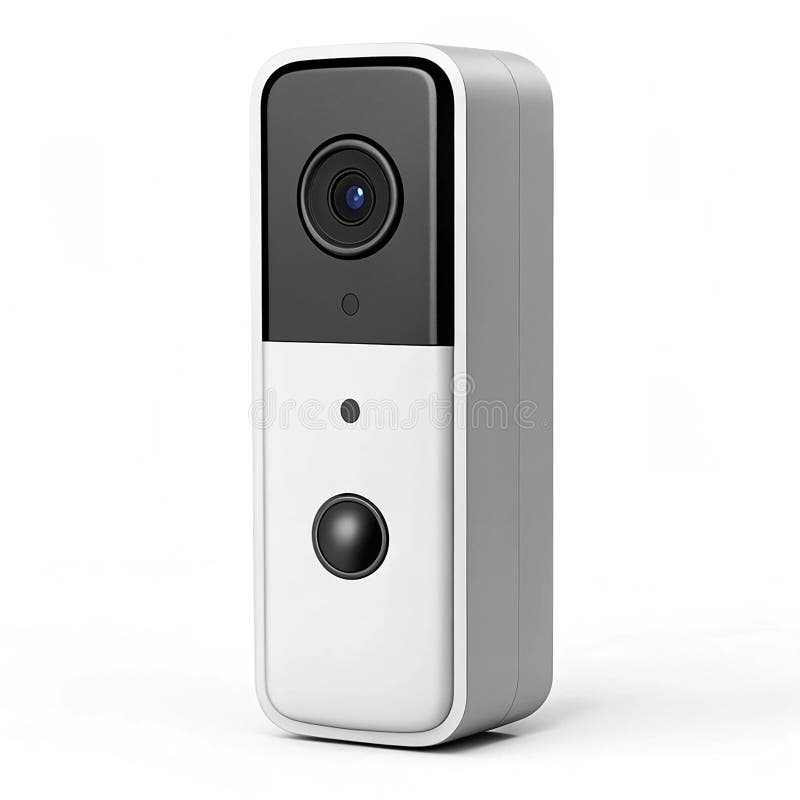 Smart Facial Recognition Device for Home Security Stock Illustration ...