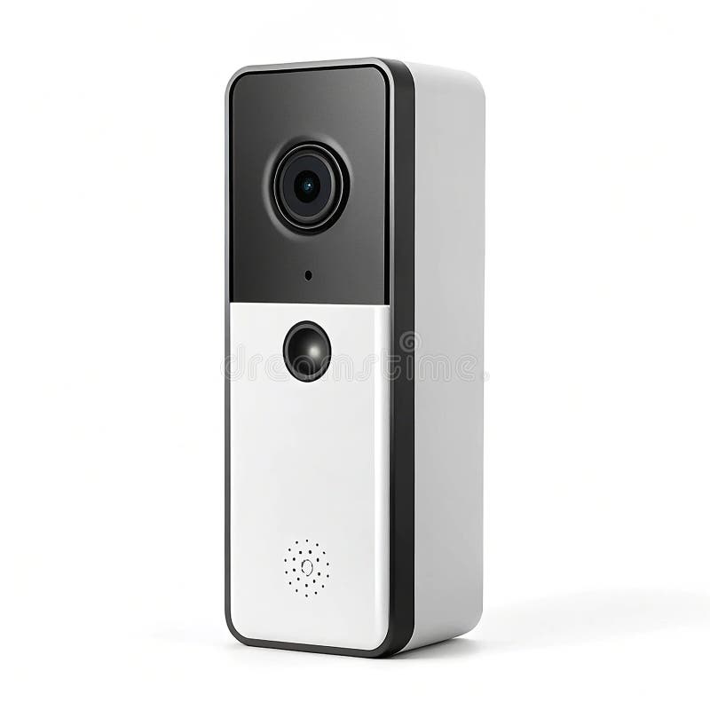 Smart Facial Recognition Device for Home Security Stock Illustration ...