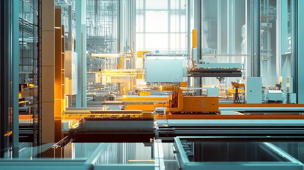 Smart Factories, Ai Production, Robotic Automation, Automated Assembly, Efficient Workflow Stock ...