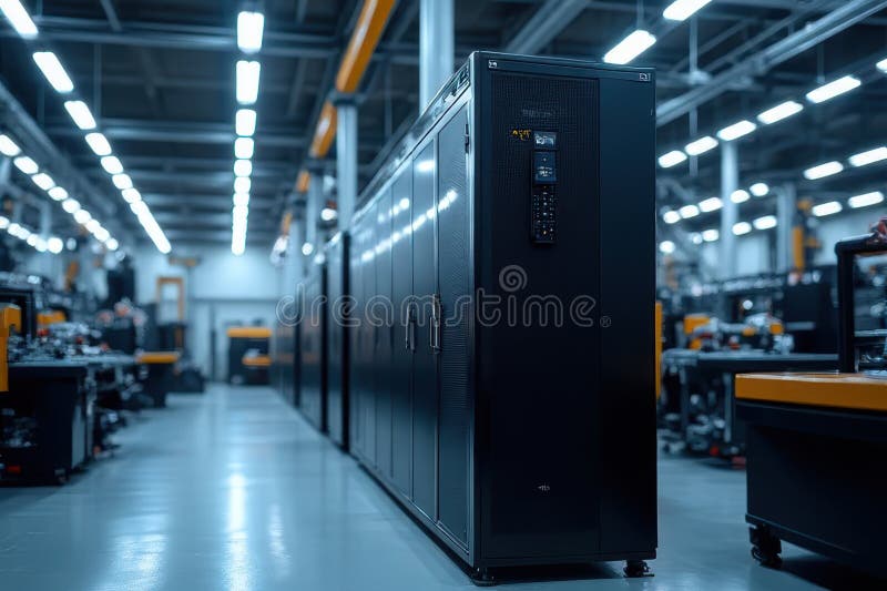 Smart Factory Automation through Advanced Industrial Servers Stock ...