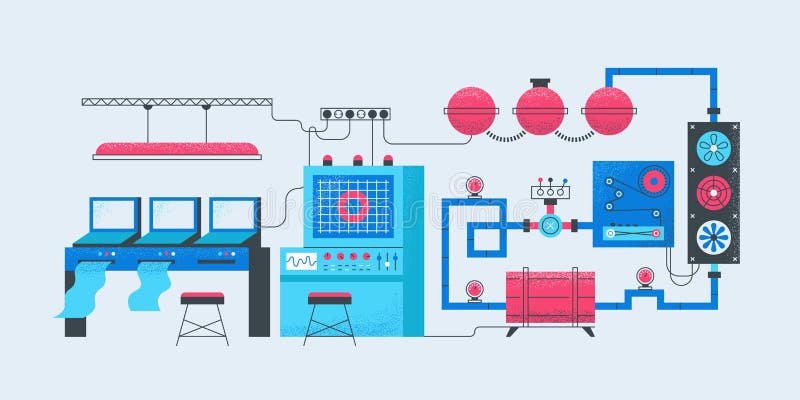 Smart Factory Concept. Modern Industrial Manufacturing Factory ...