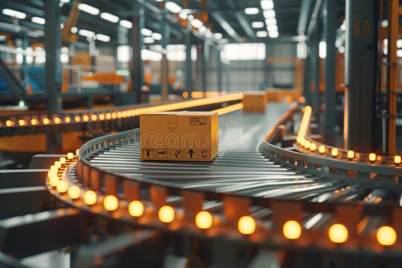 Smart Factory Production Line. Smart Factory Stock Illustration ...