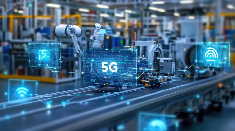 Smart Factory Using 5g Technology with Industrial Automation Robotic ...