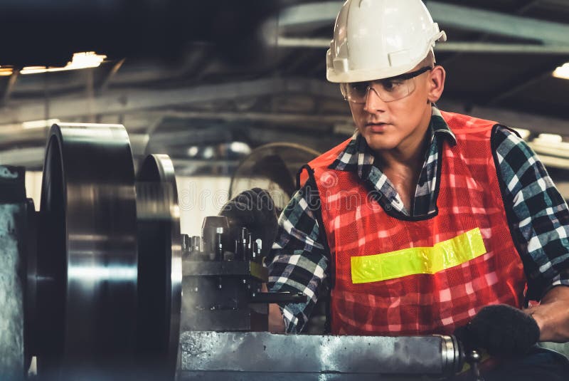 Smart Factory Worker or Engineer Do Machine Job in a Manufacturing ...