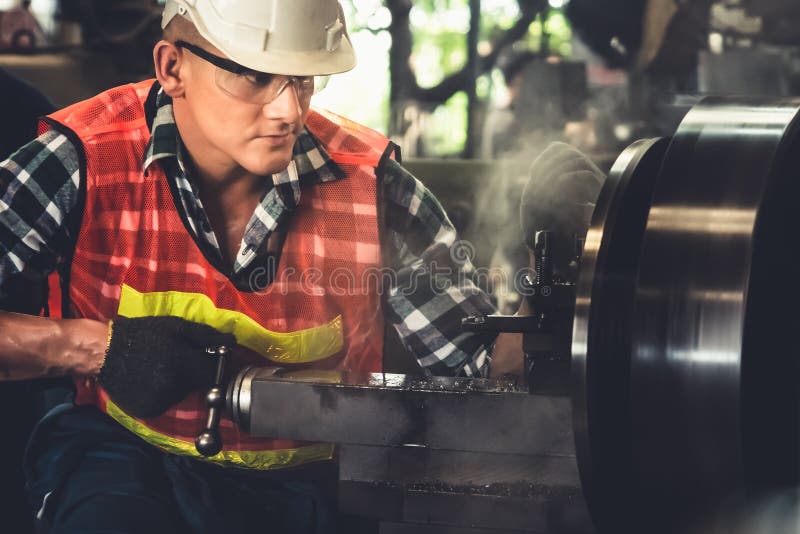 Smart Factory Worker or Engineer Do Machine Job in a Manufacturing ...