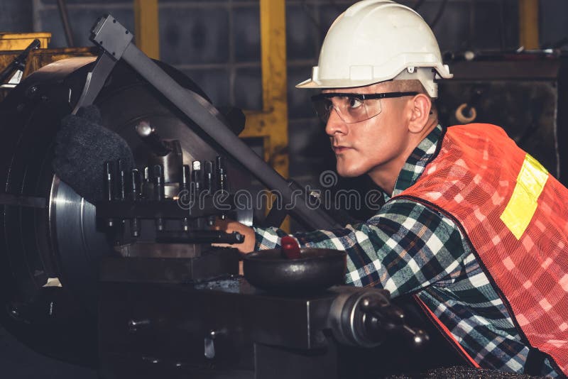 Smart Factory Worker or Engineer Do Machine Job in a Manufacturing ...