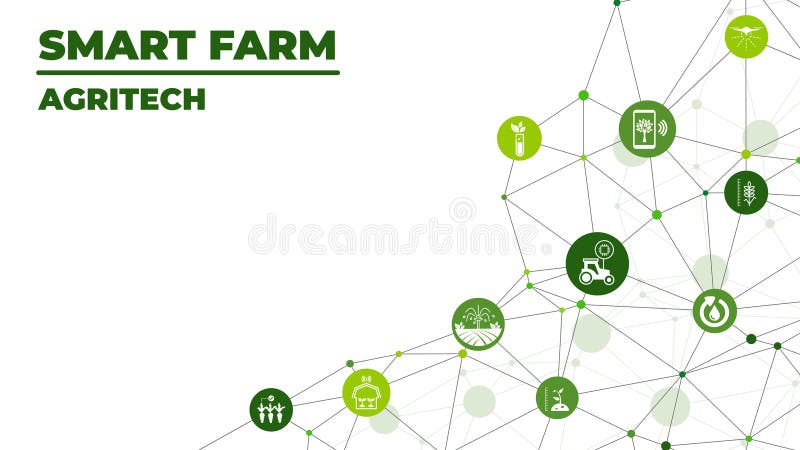 Smart Farm or Agritech Vector Illustration. Digital Iot Farming Methods ... Smart Farm or Agritech Vector Illustration. Digital Iot Farming Methods ...