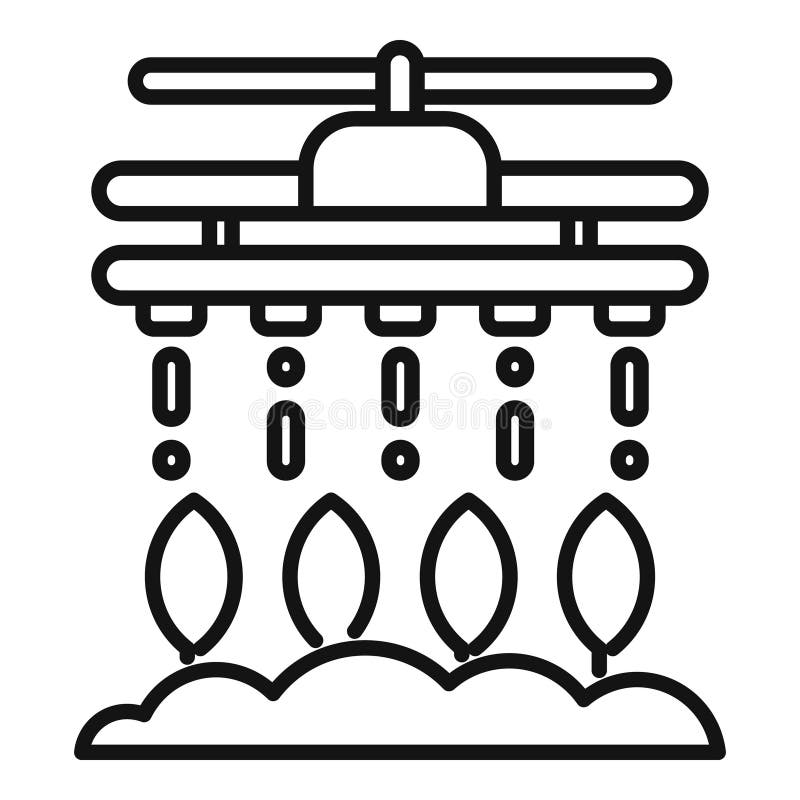 Smart Farm Automatic Irrigation System Watering Plants Icon Stock ...