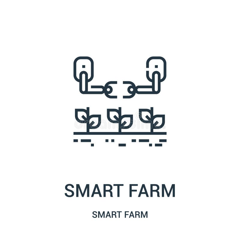 Smart Farm Icon Vector from Smart Farm Collection. Thin Line Smart Farm ...