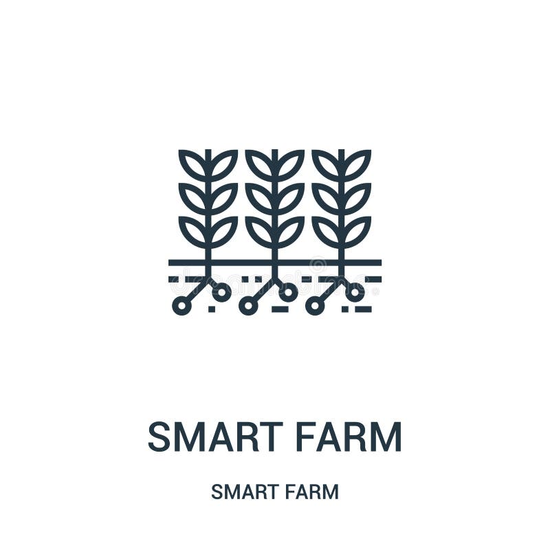 Smart Farm Icon Vector from Smart Farm Collection. Thin Line Smart Farm ...