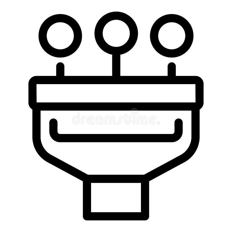 Smart Farm Sensor Collecting Data from Plants Growing System Icon Stock ...