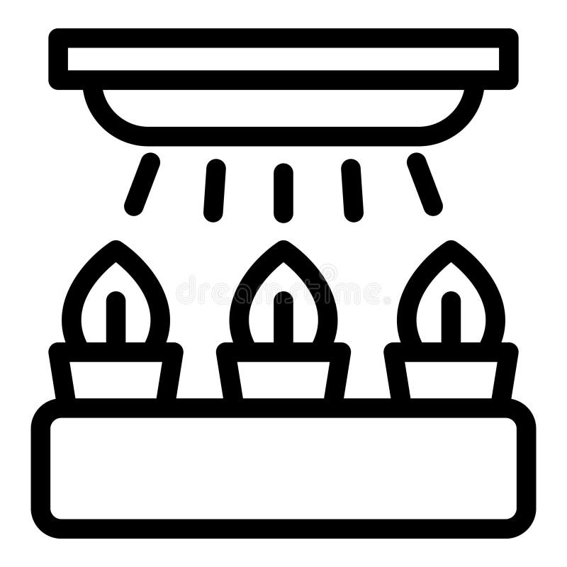 Smart Farm System Lighting and Watering Plants Growing Stock ...