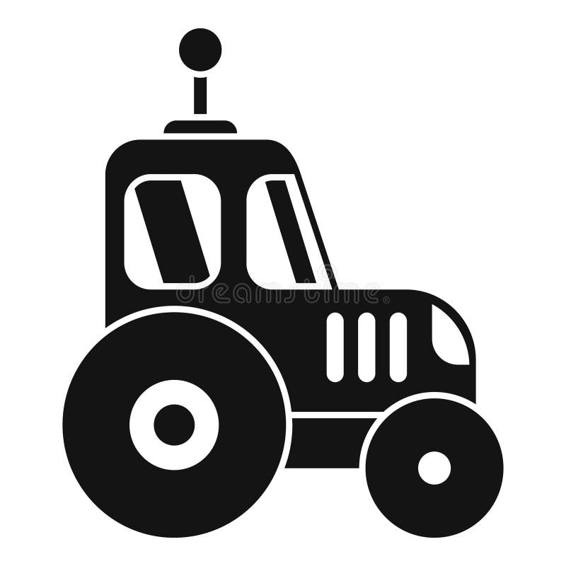 Smart Farm Tractor Using Modern Technologies Icon Stock Vector ...
