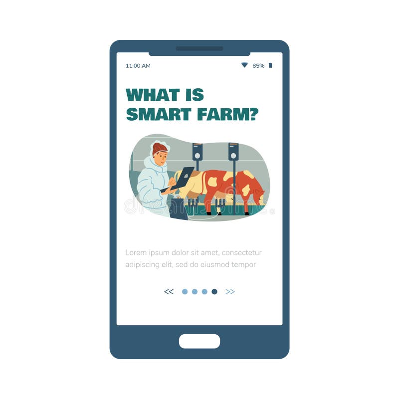 Smart Farm Wireless Control Onboarding Pages Kit, Flat Vector ...