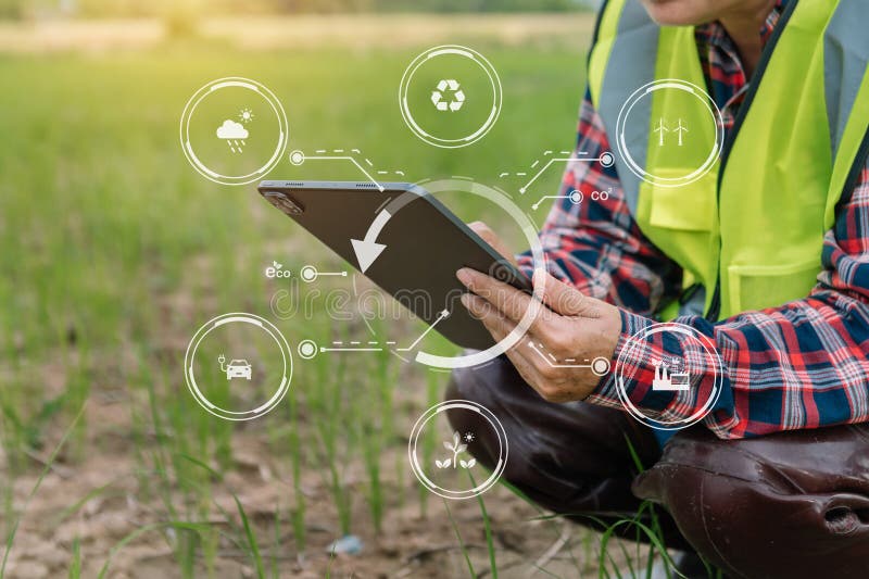 Smart Farmer Using Application by Smartphone Concepts Modern ...