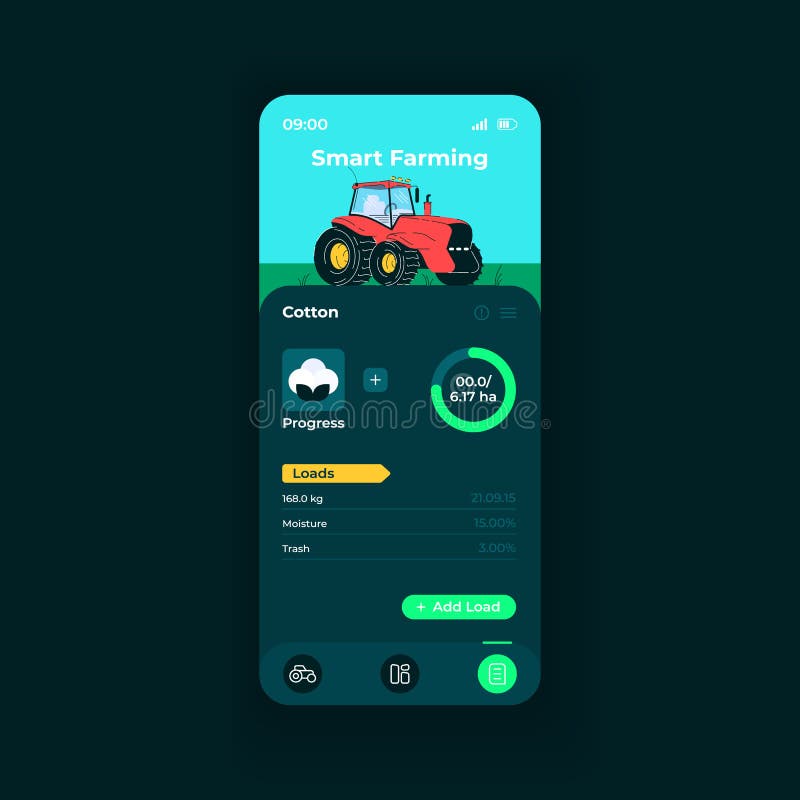 Smart Farming App Cartoon Smartphone Interface Vector Templates Set ...