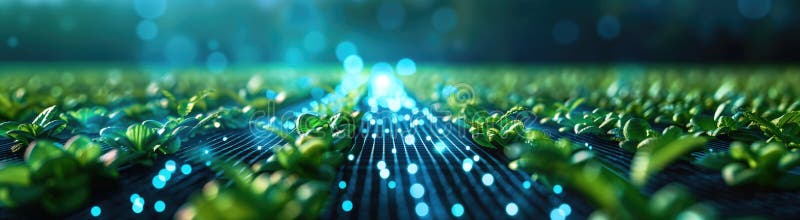 Smart Farming Background with AI Powered Digital Technology. Advanced ...