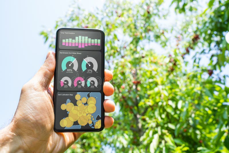 Smart Farming Digital Technology Agriculture App Stock Image - Image of ... Smart Farming Digital Technology Agriculture App Stock Image - Image of ...