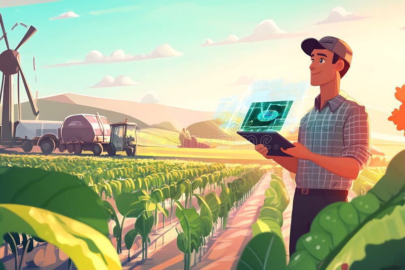 Smart Farming: Modern Farmer Using Technology in Agriculture for Crop ...