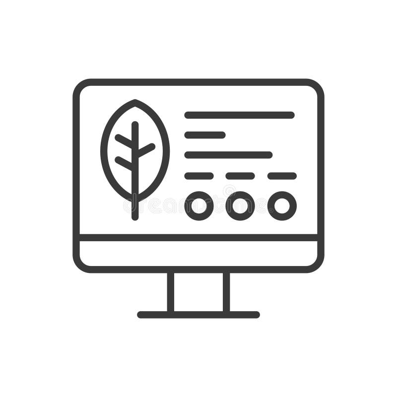 Smart Farming Software Icon in Line Design. Smart, Farming, Software ...