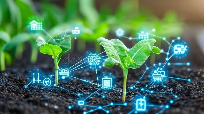 Smart Farming Technology and Data Visualization Concepts of Agriculture ...