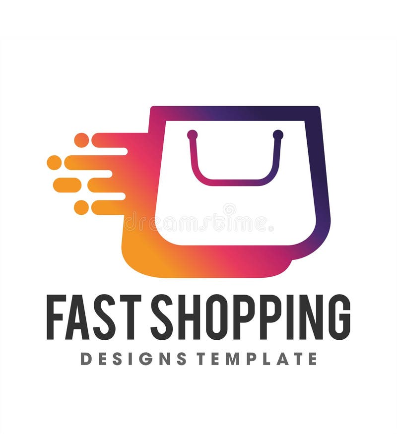 Smart Fast Service Shopping Online Logo. Fast Creative Logo Templates ...