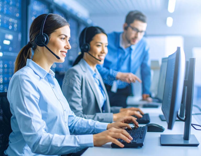 Smart Female it Programer Working on Desktop Computer Software Development Code Writing Website ...