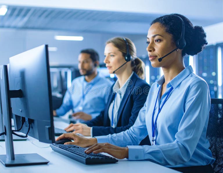 Smart Female it Programer Working on Desktop Computer Software Development Code Writing Website ...